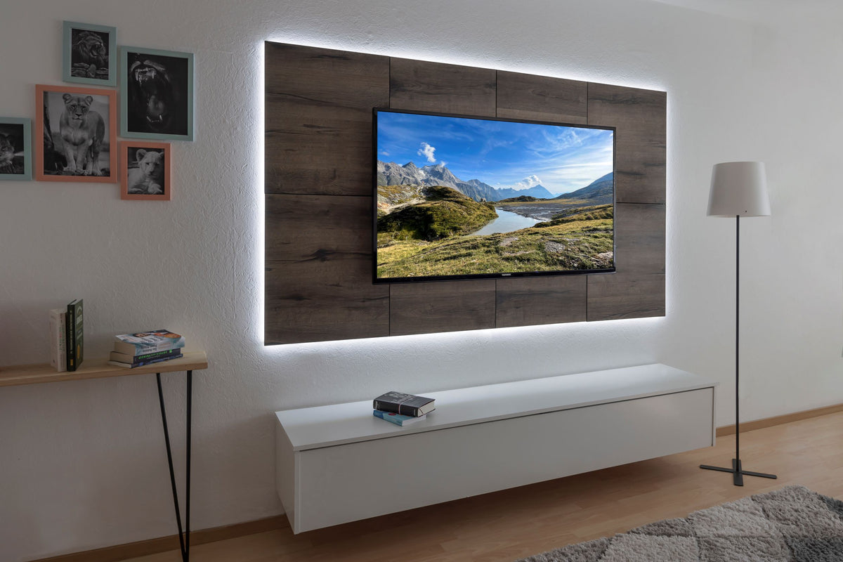 Fernsehwand, TV Wandhalterung, Fernsehwandhalterung, TV Wand, Lowboard ...